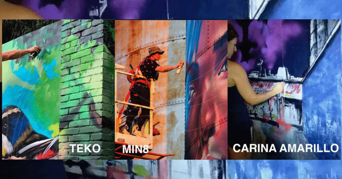 Murales a gran escala en los espacios clave del Instituto de Oncología ...